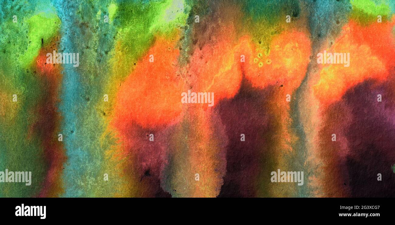 Green red abstract watercolor background Stock Photo - Alamy