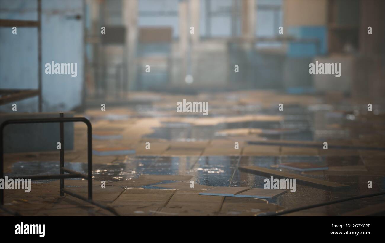 Interior of the abandoned soviet building Stock Photo - Alamy