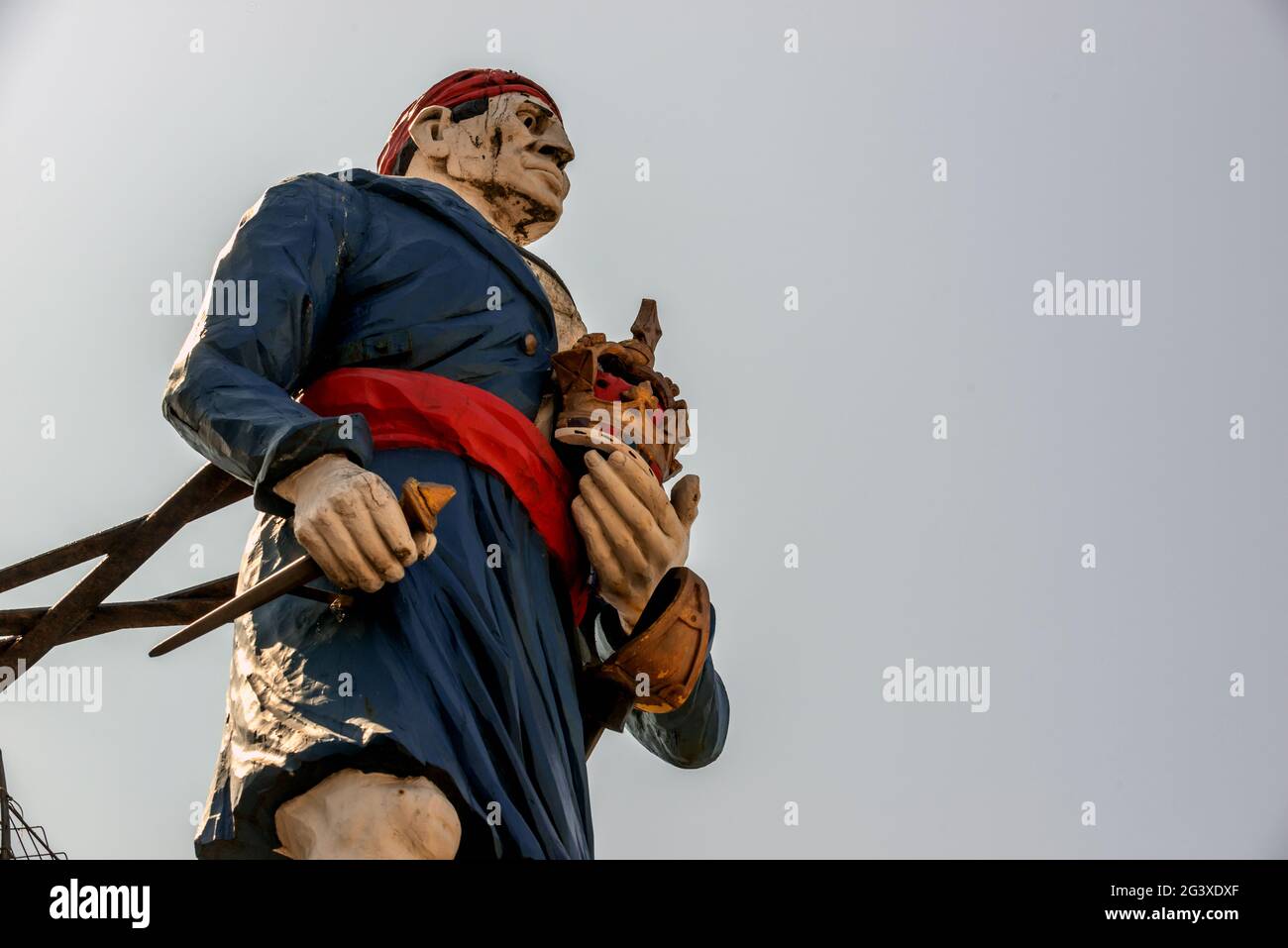 Shoreham, June 8th 2021: The huge sailor effigy outside The Crown and ...