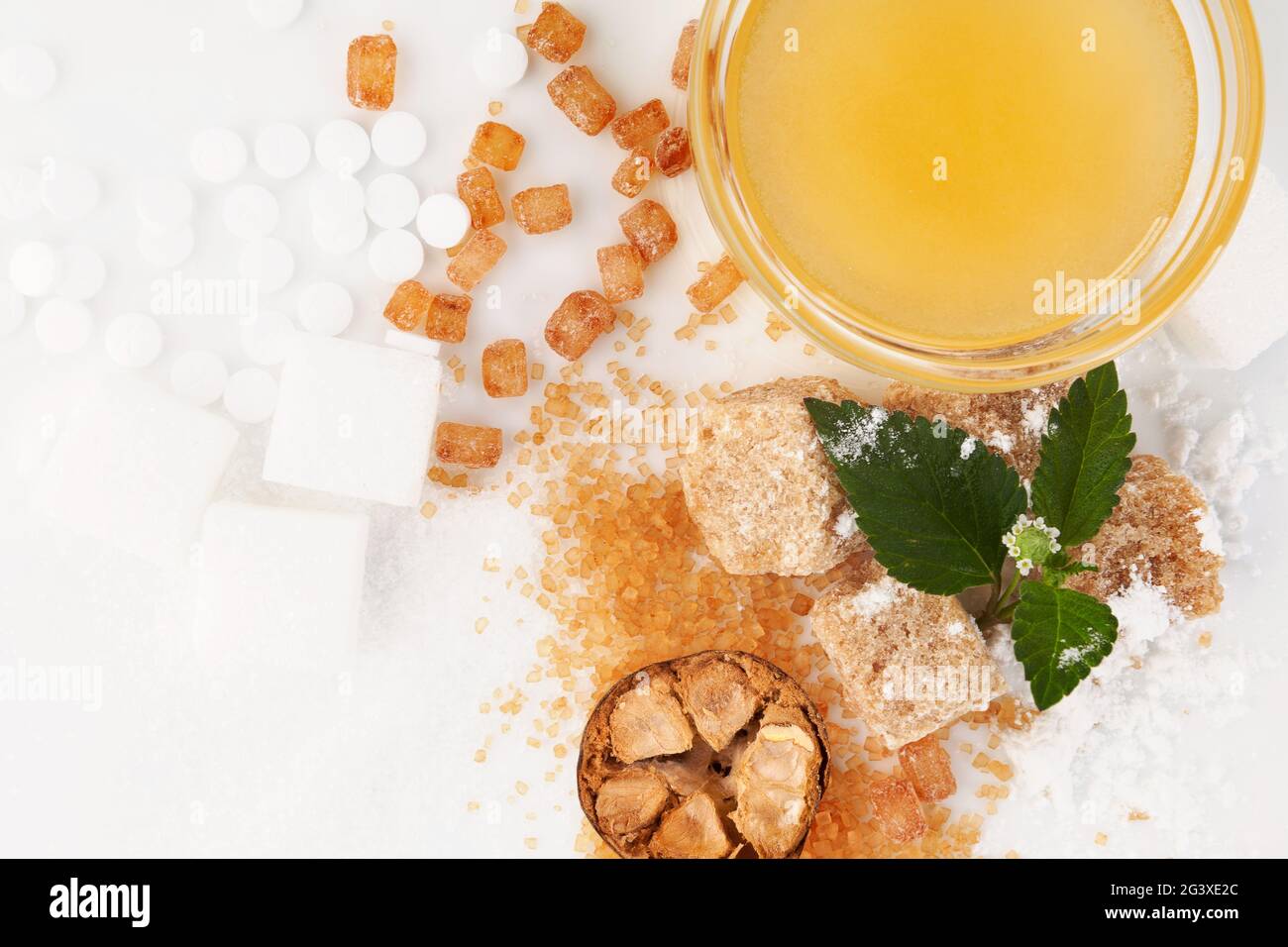 Various types of sugar concept Stock Photo - Alamy