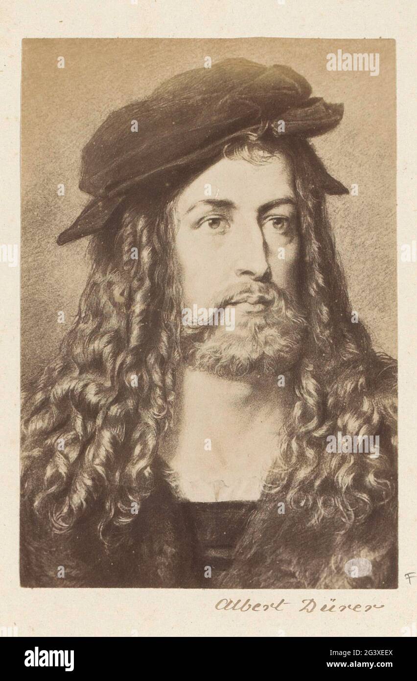 Photo production of (presumably) a print of Albrecht Dürer; Albert ...
