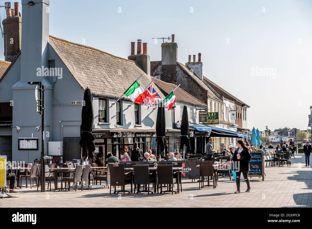Shoreham, April 21st 2021: East Street in Shoreham-by-Sea in West ...