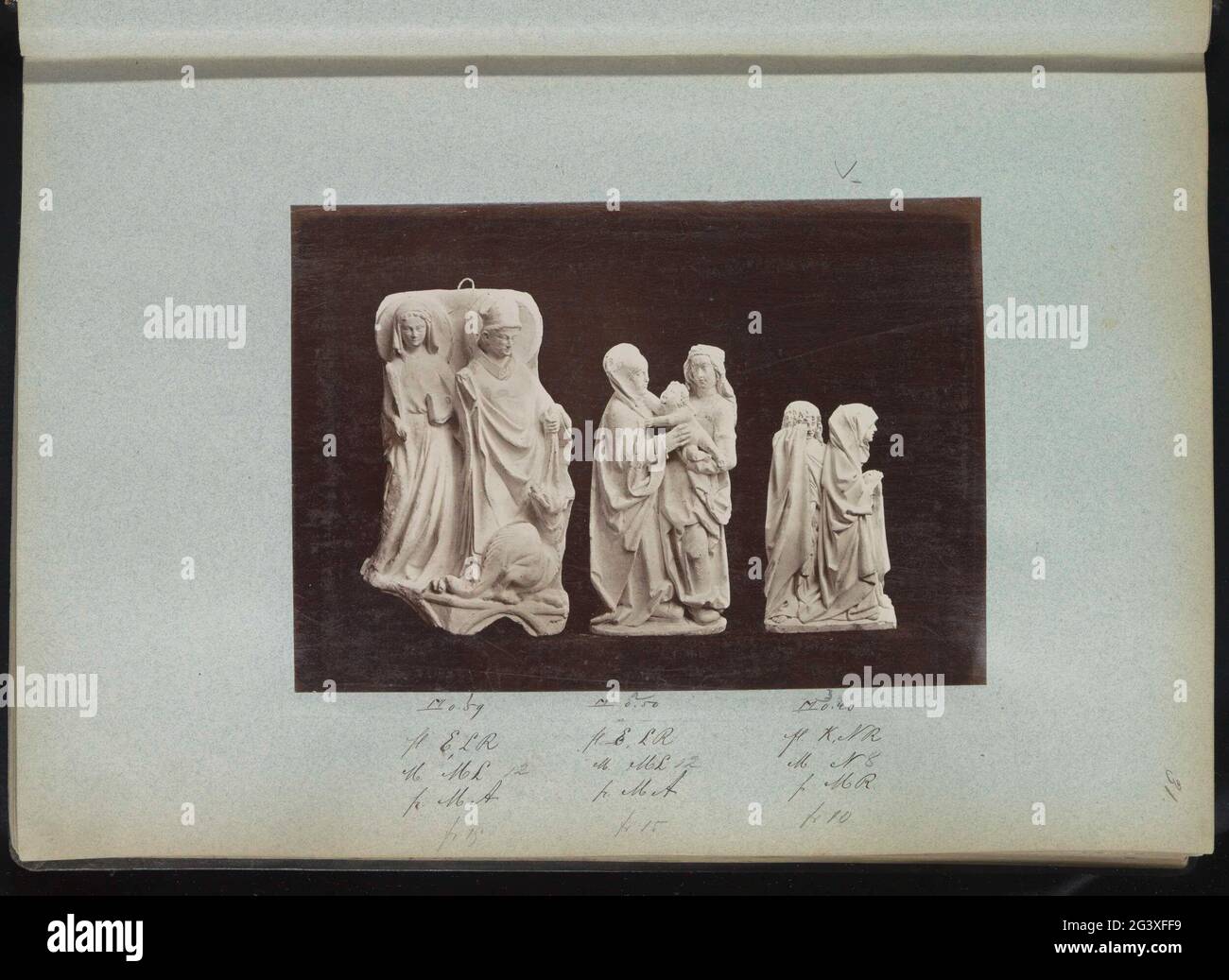 Three plaster casts from sculptures Stock Photo - Alamy