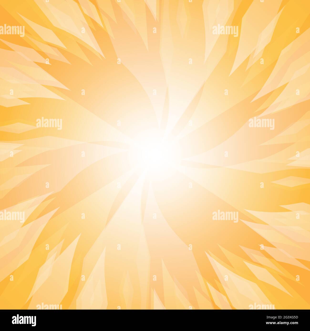 Abstract yellow background with sun ray. Summer vector illustration for ...