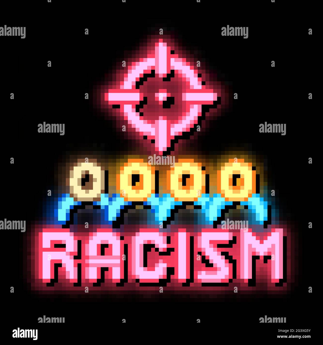 Aim glowing neon sign hi-res stock photography and images - Alamy