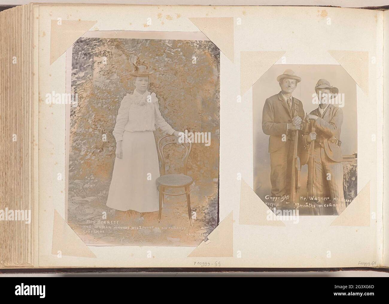 Portrait of Mr Wagner and Mrs. Berrett (South Africa); Mr. Wagner. Mrs ...