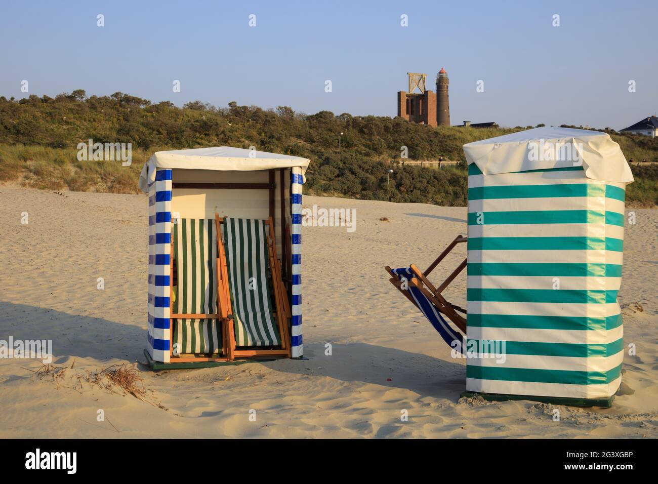 Beach tent at Borkum Island Stock Photo - Alamy