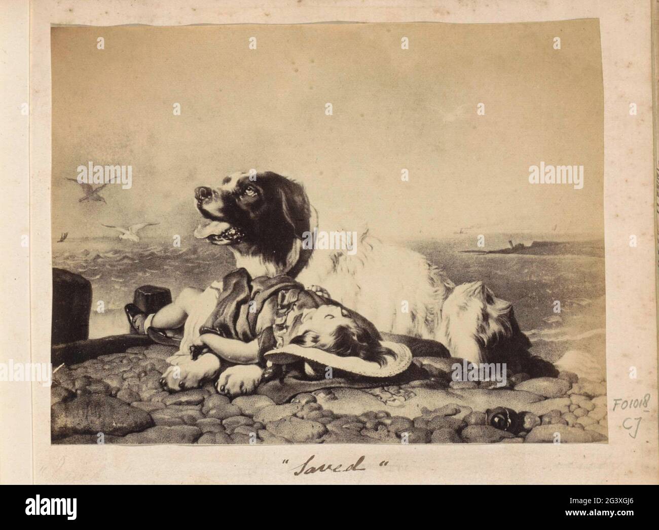 Photo production of a print to a painting by Edwin Henry Landseer ...