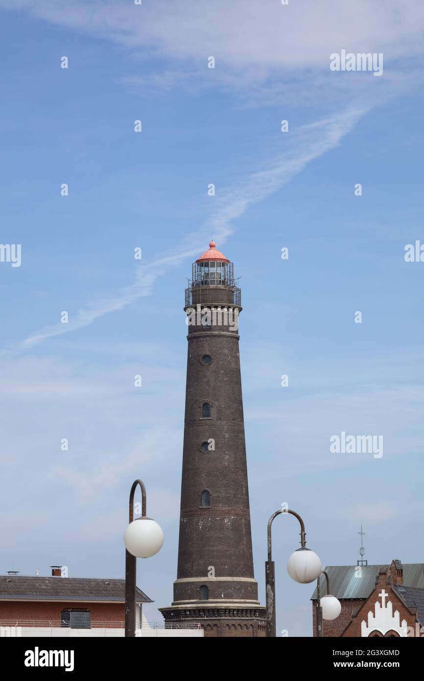 New lighthouse at Borkum island Stock Photo - Alamy