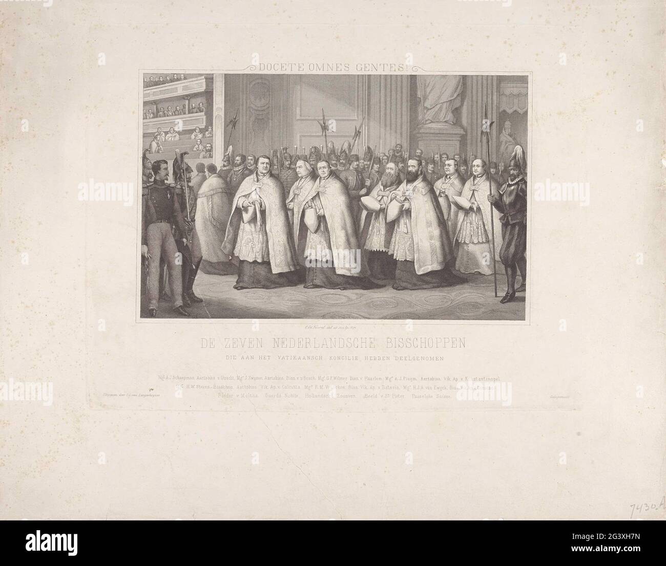Dutch bishops at the first Vatican council of 1869-1870; Docete Omnes ...