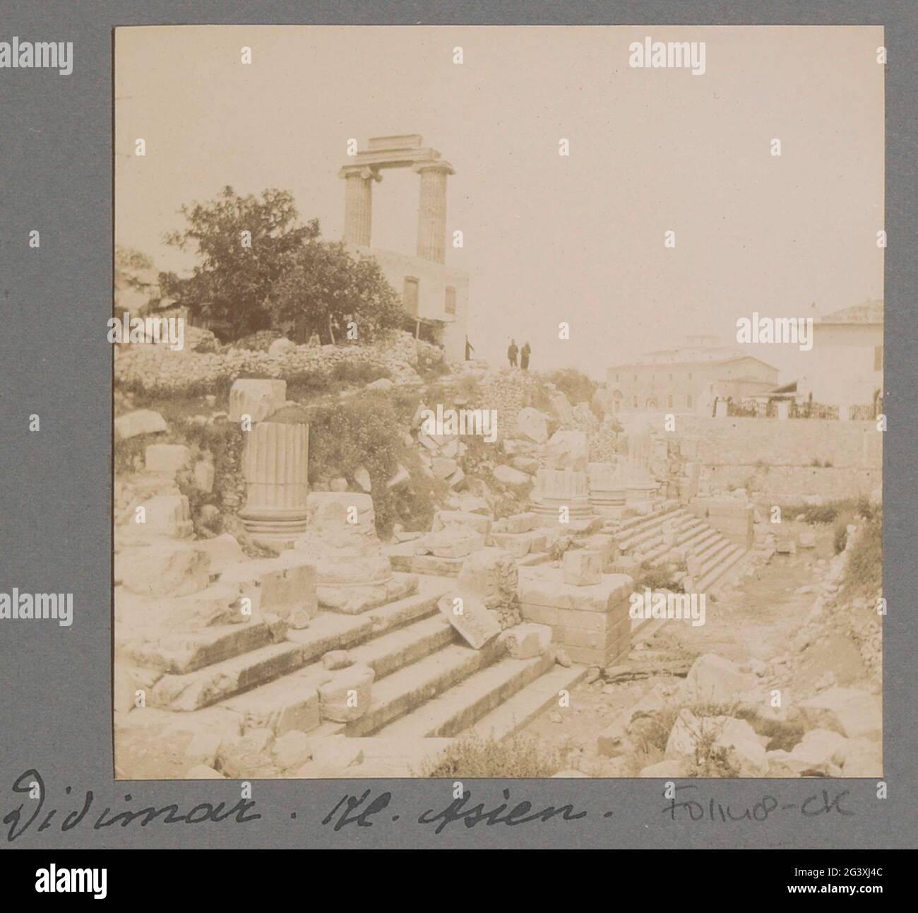 Remnants of antique buildings in Little Asia. Part of travel album with ...