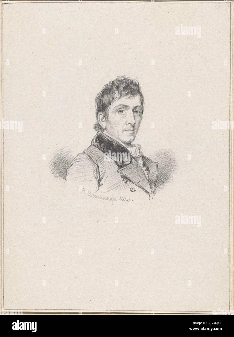 Portrait of Charles Howard Hodges. Design for a print Stock Photo - Alamy