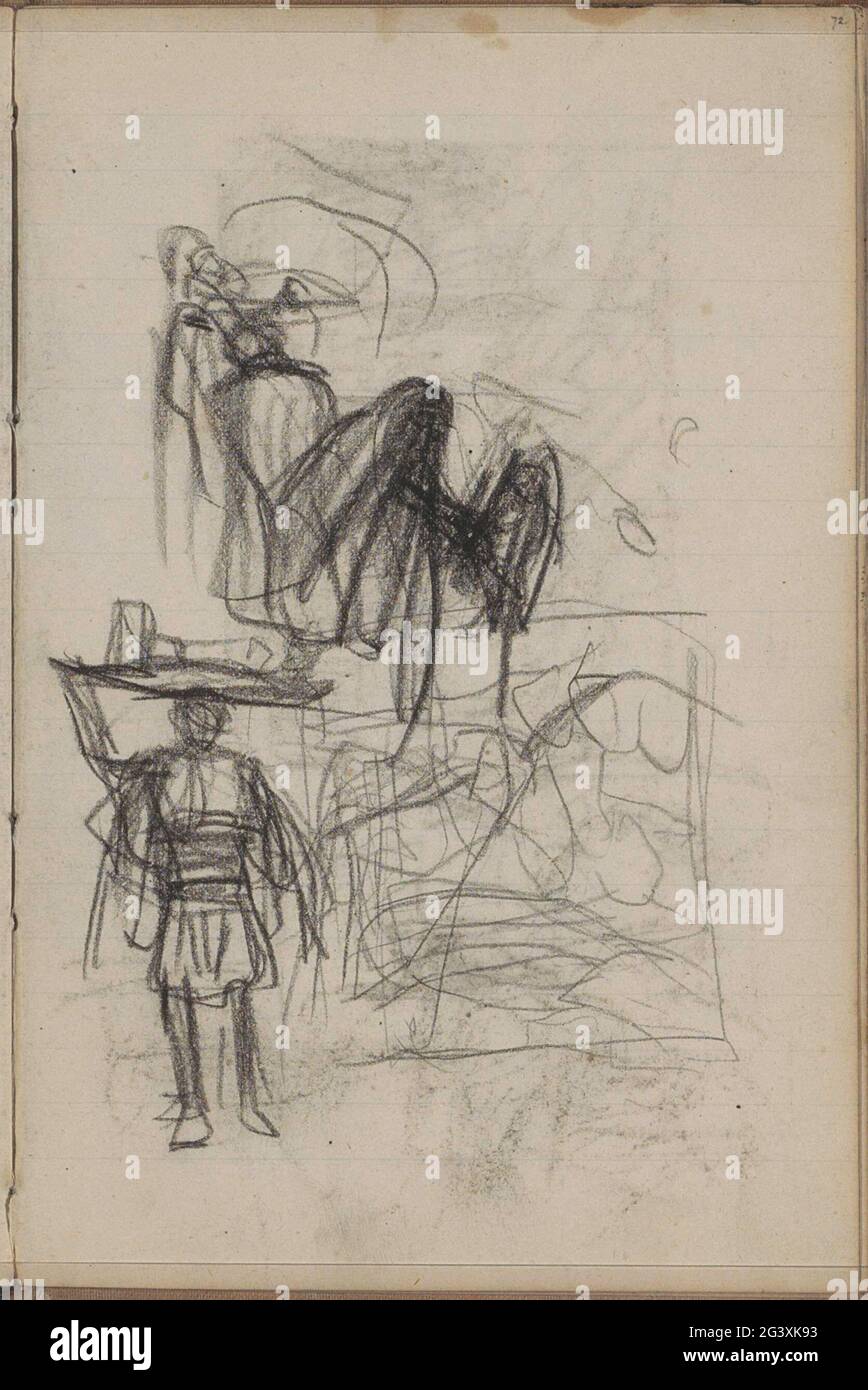 Figure studies of Oosterlingen. The figures bear different types of ...