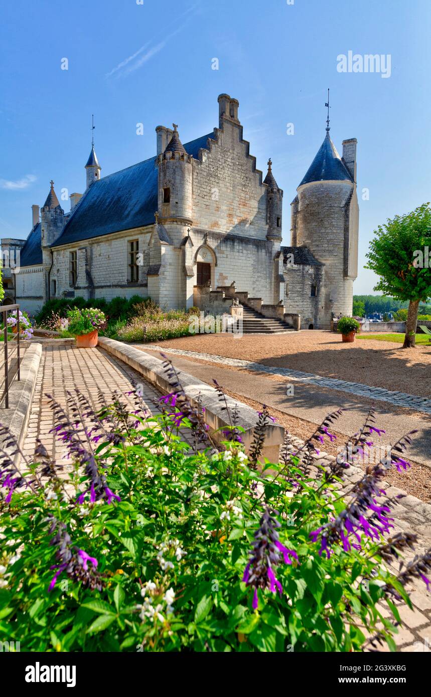 Loches (central western France): the Royal City of Loches, a complex of ...