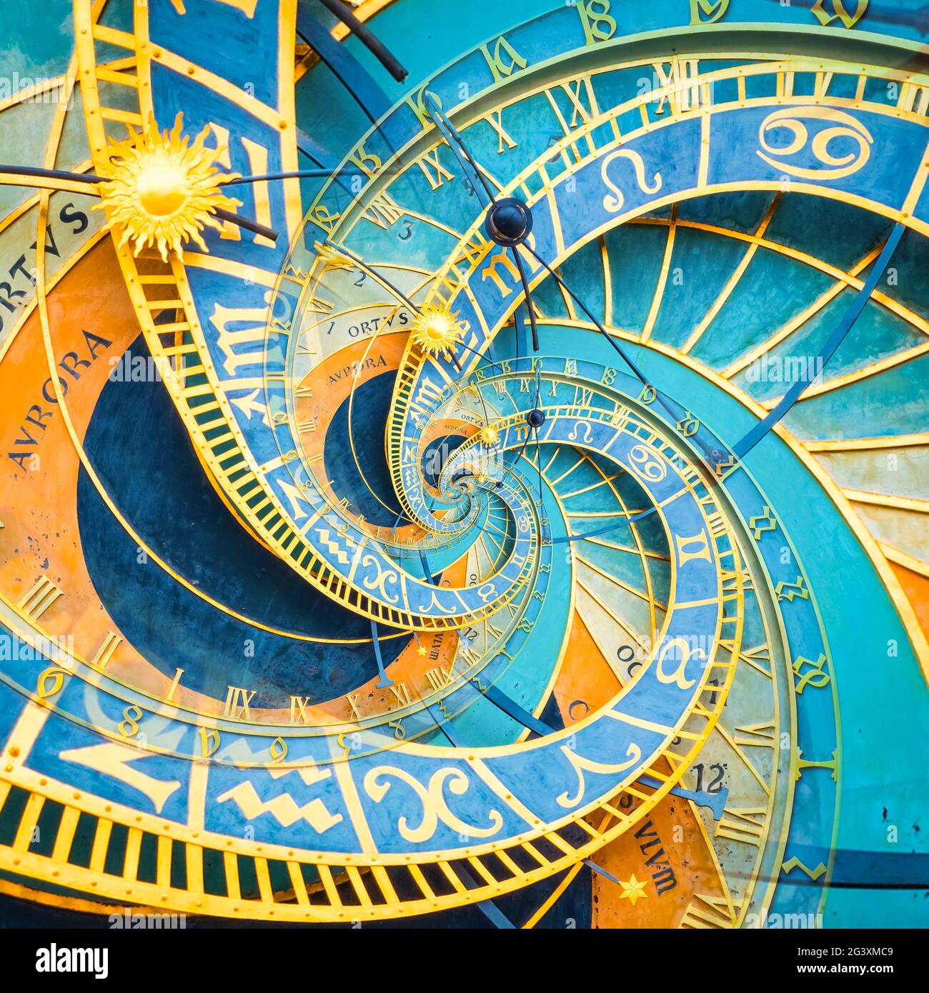 Astrology clock constellation hi-res stock photography and images - Alamy