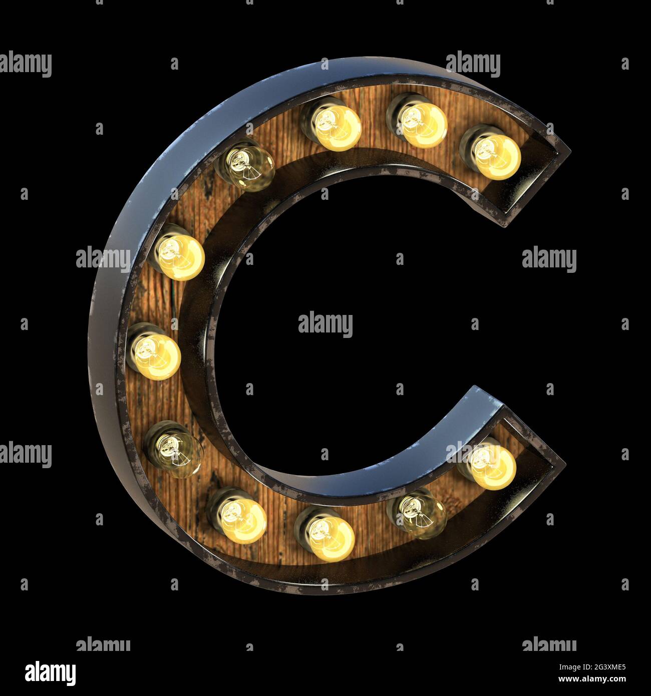 Circus lights font hi-res stock photography and images - Alamy