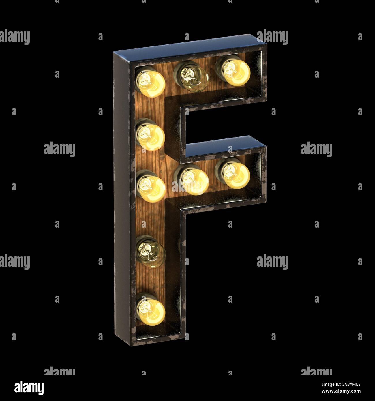 Illuminated letter f hi-res stock photography and images - Alamy