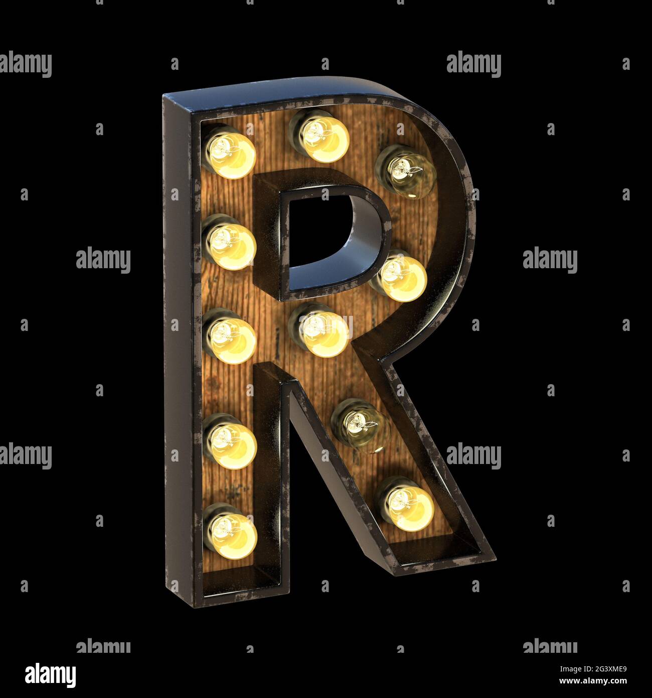 Illuminated letter r hi-res stock photography and images - Alamy