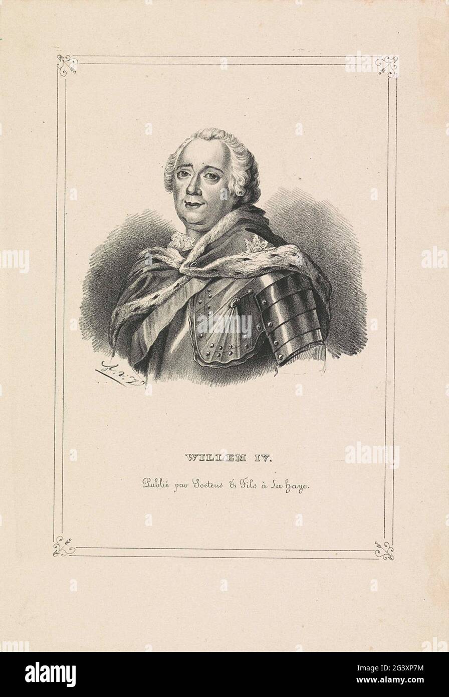 Portrait of Willem IV, Prince of Orange-Nassau. Portrait of Willem IV ...