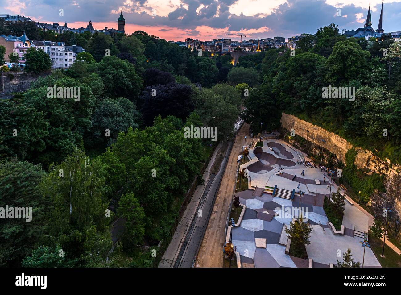 The Peitruss skate park is nestled in the greenery of the Petrus Valley ...