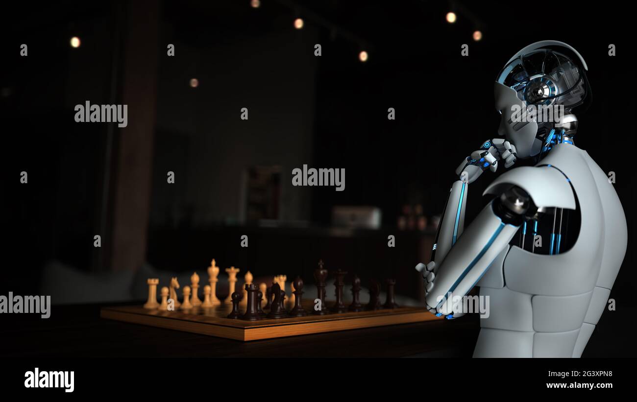 Humanoid Robot Chess Stock Photo - Alamy