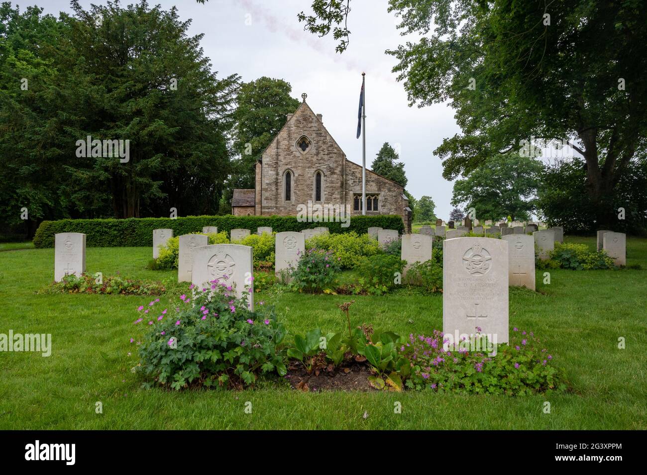 Scampton, Lincoln, Lincolnshire, UK. 18th June 2021. A new stained ...