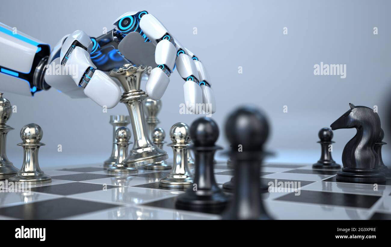 Humanoid Robot Chess Stock Photo - Alamy