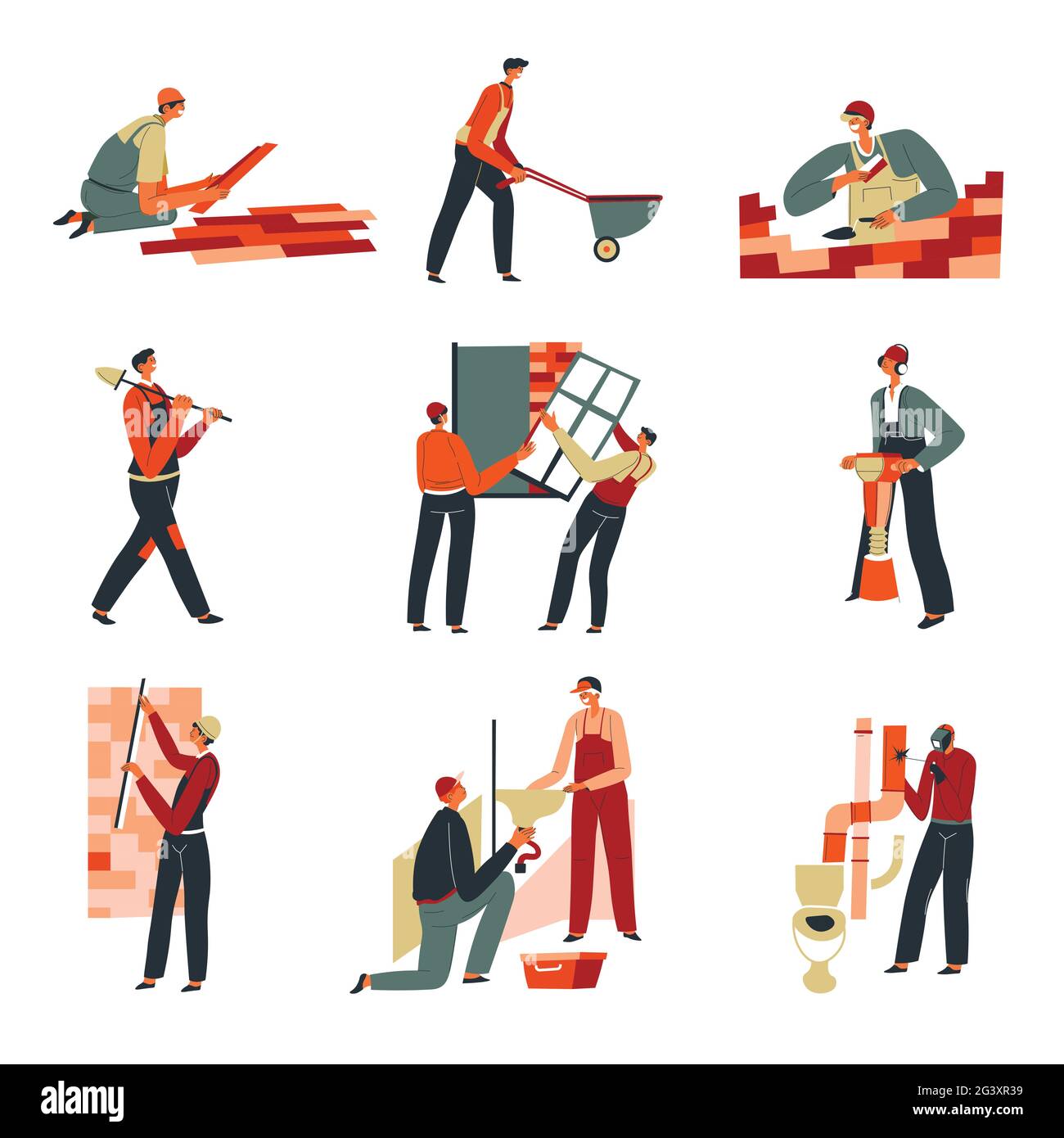 Build works Stock Vector Images - Alamy