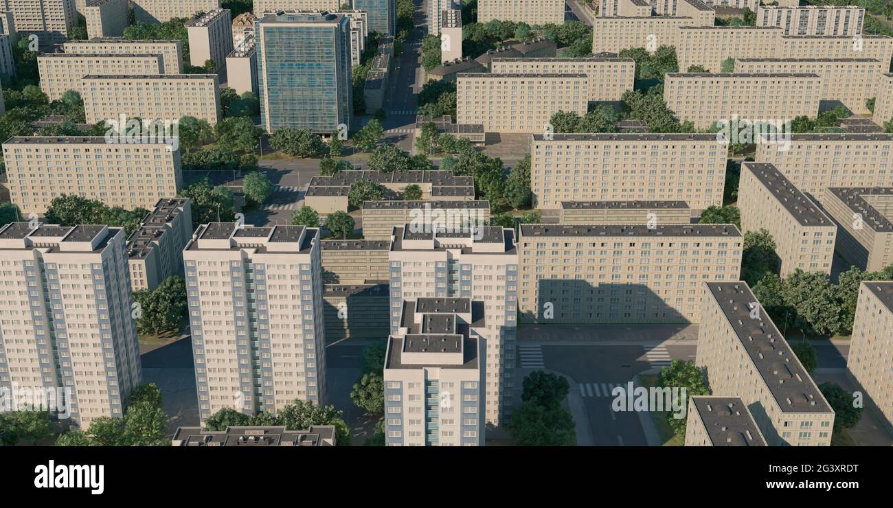 Illustration birds eye view hi-res stock photography and images - Alamy
