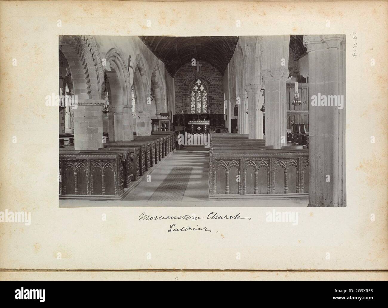 Interior of the Church of St Morwenna and St John the Baptist in ...