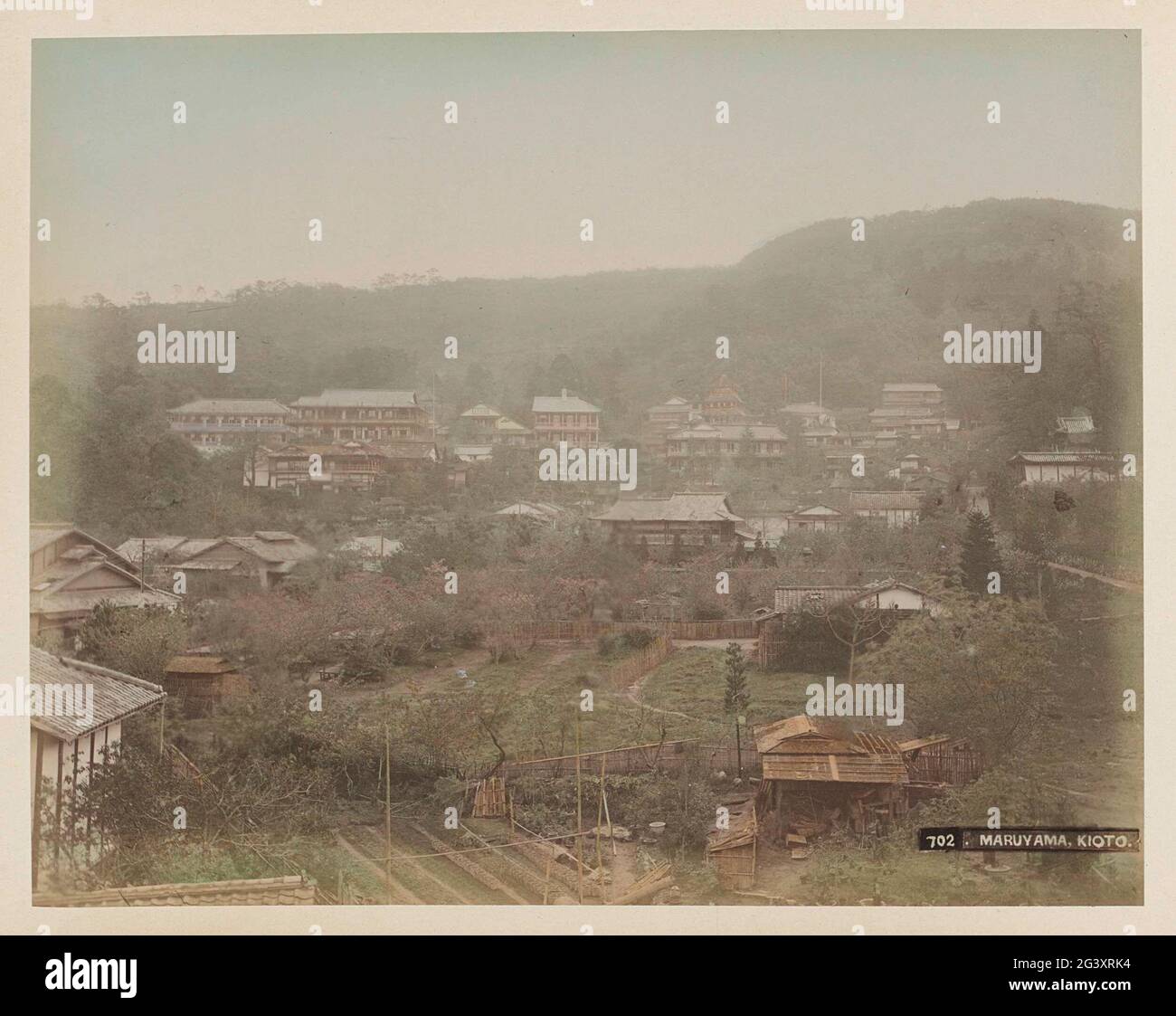 View of the village of Maruyama at Kyoto; Maruyama, Kioto. Part of ...