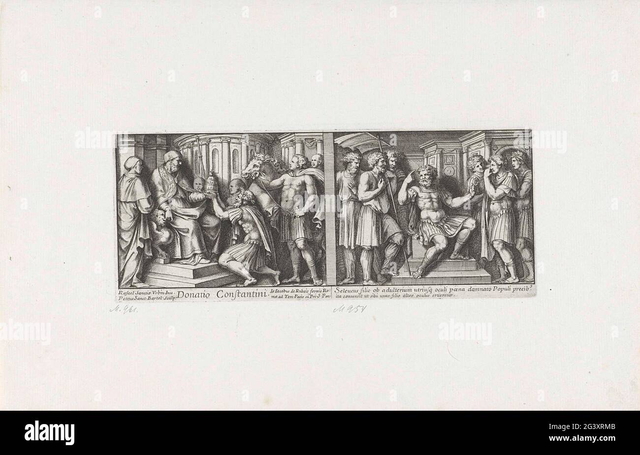 Emperor Constantijn hands over Rome to Pope Silvester I and the ...