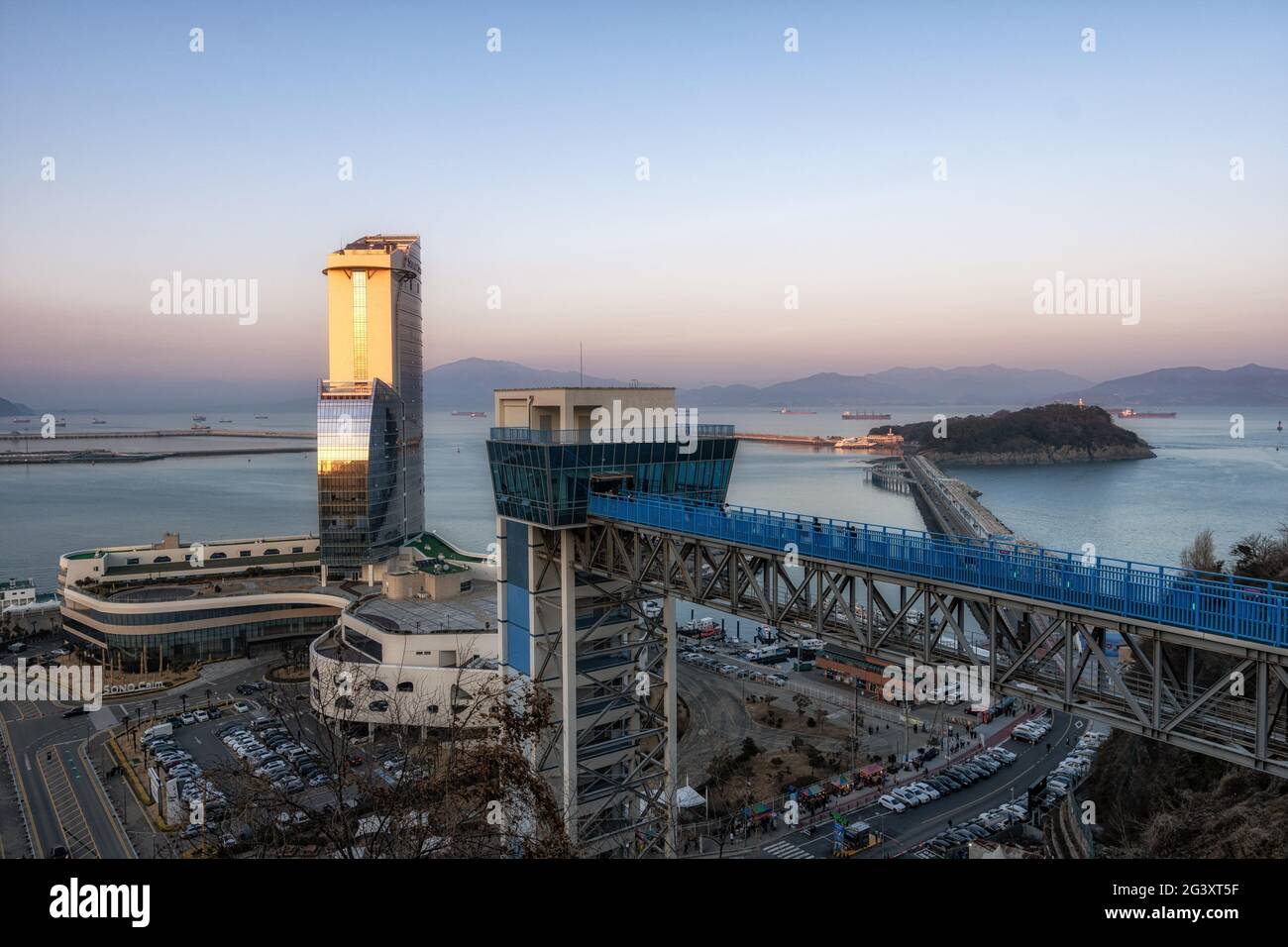 Yeosu Odongdo Island and Hotel Stock Photo - Alamy