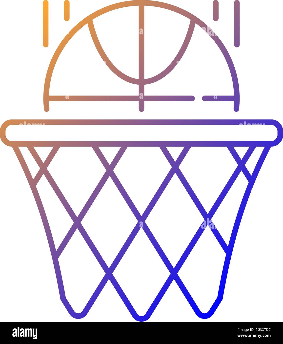 Basketball gradient linear vector icon Stock Vector Image & Art - Alamy