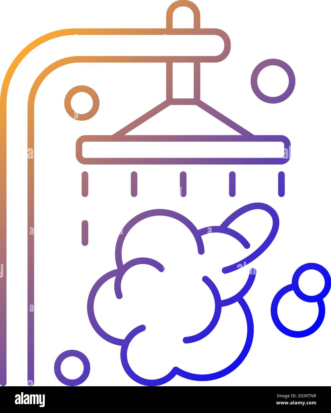 Shower gradient linear vector icon Stock Vector Image & Art - Alamy