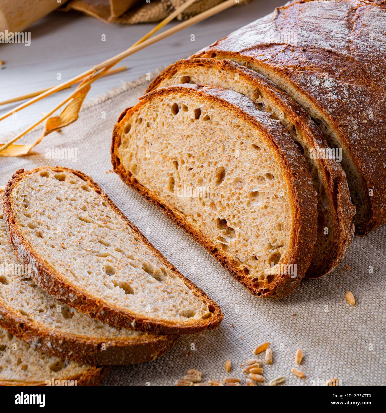 Delicious mixed rye bread, also called gray bread Stock Photo - Alamy