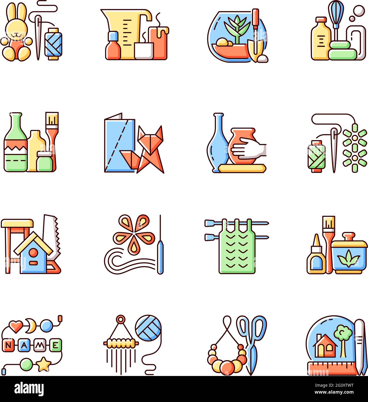 Home leisure line color Stock Vector Images - Alamy