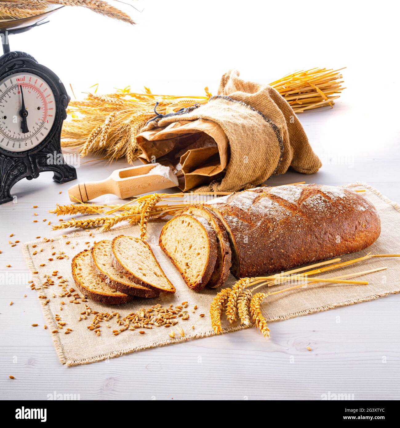 Delicious mixed rye bread, also called gray bread Stock Photo - Alamy
