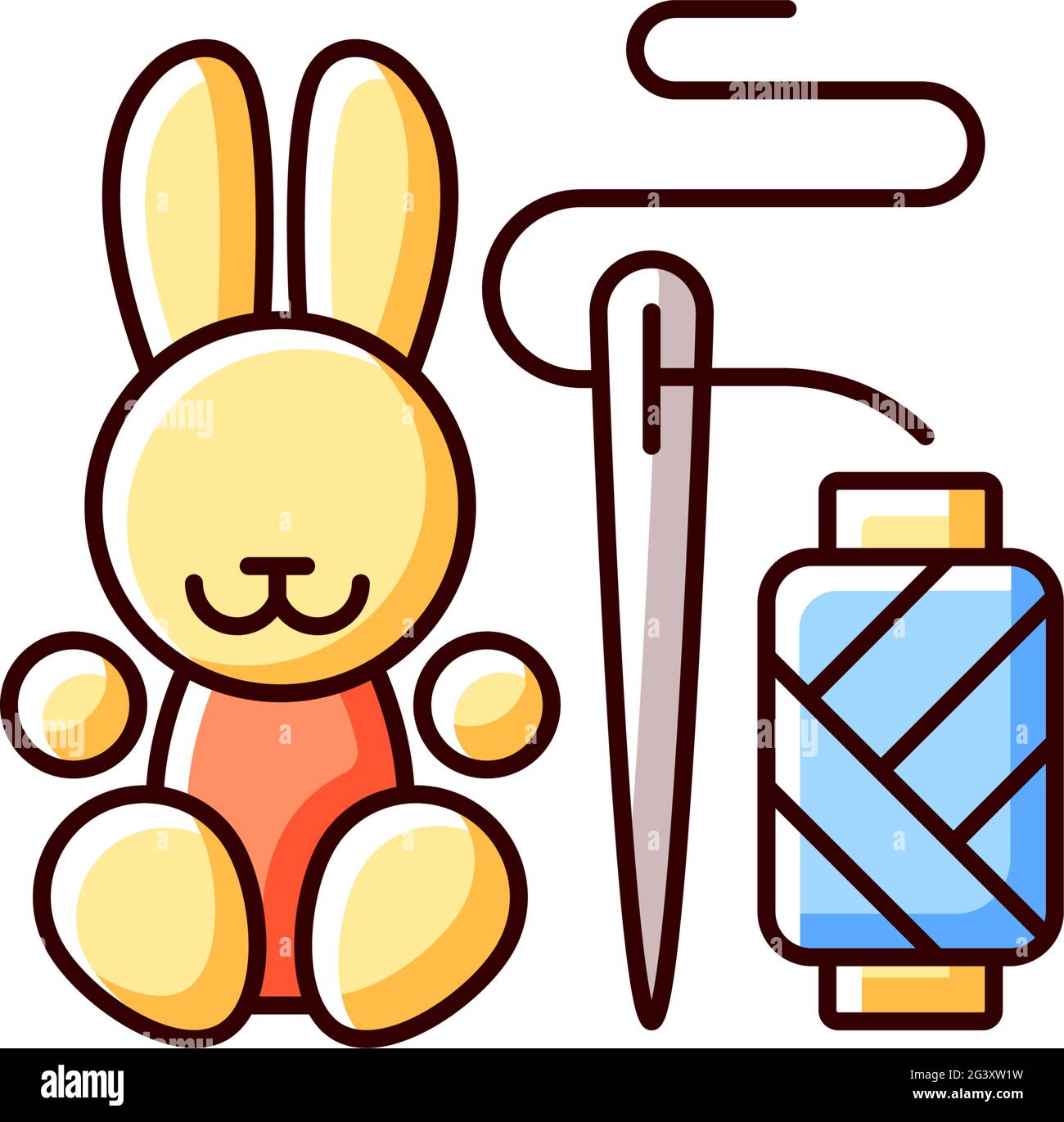 Handmade toys RGB color icon Stock Vector Image & Art - Alamy
