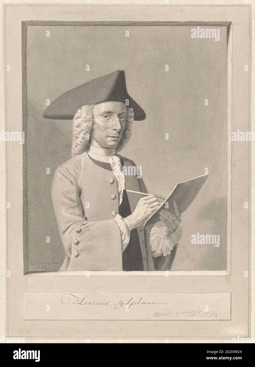 Portrait of Hendrik Spilman Stock Photo - Alamy