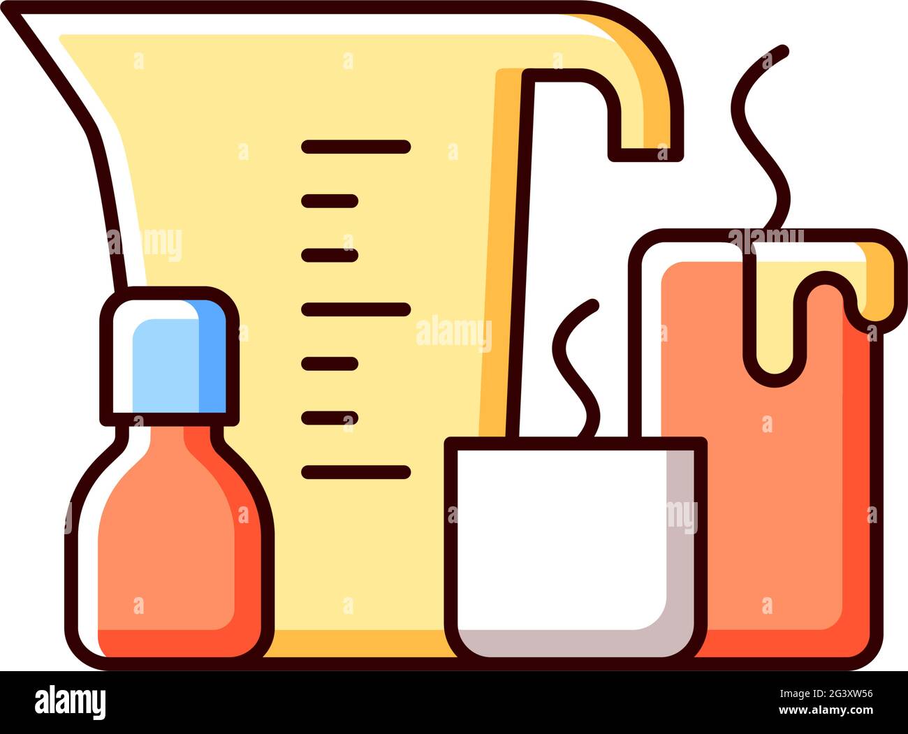 Candle making RGB color icon Stock Vector Image & Art - Alamy