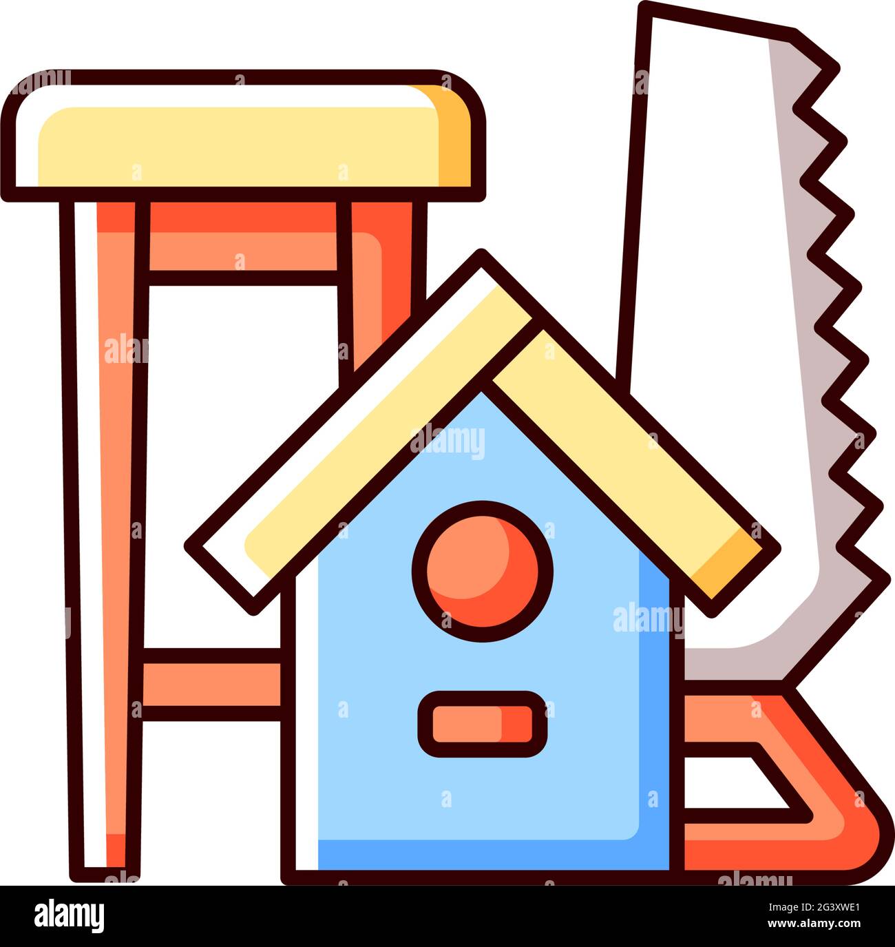 Woodworking RGB color icon Stock Vector Image & Art - Alamy