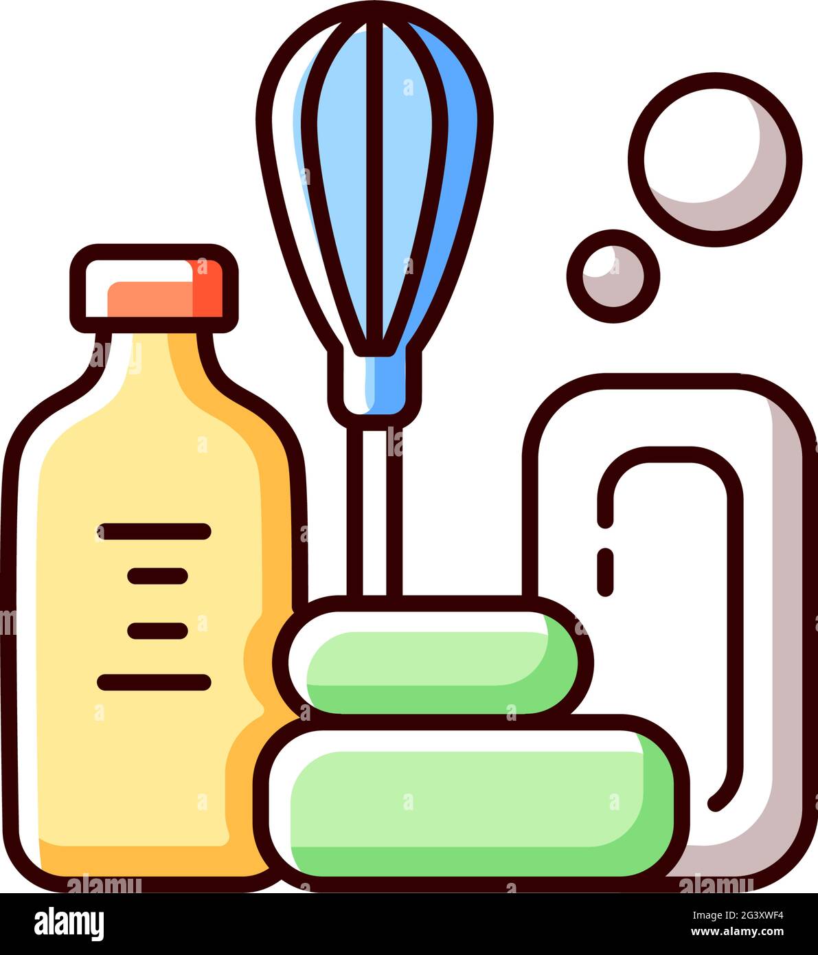 Soap color line icon Cut Out Stock Images & Pictures - Alamy