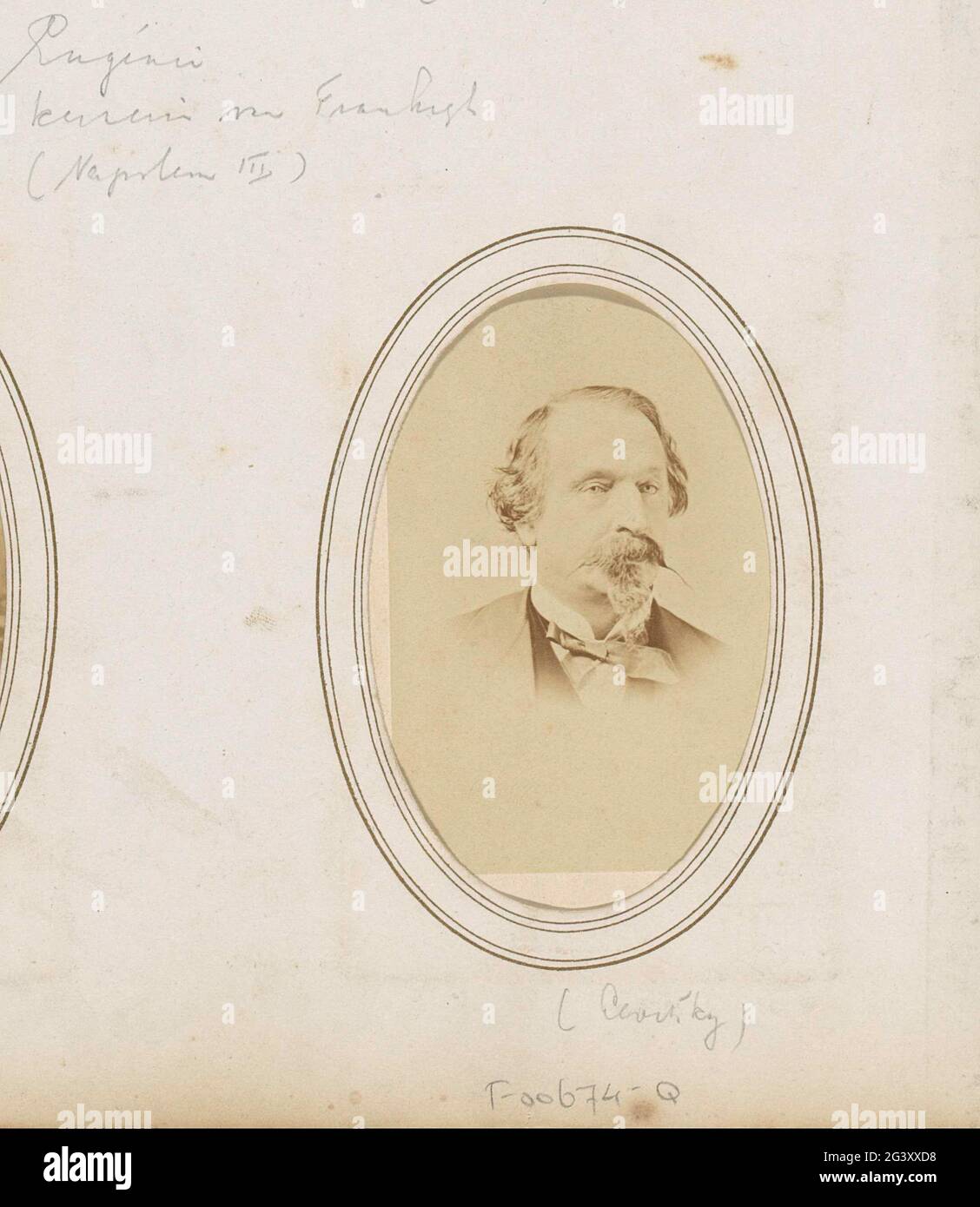 Portrait of Napoleon III, Emperor of France. Part of photo album with ...