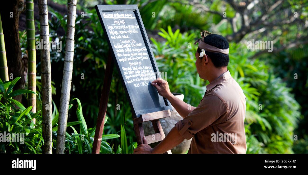 Balinese waiters hi-res stock photography and images - Alamy