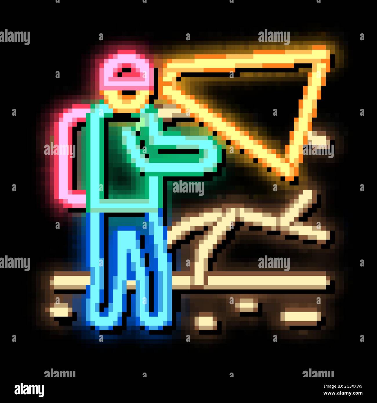 Glowing cave Stock Vector Images - Alamy