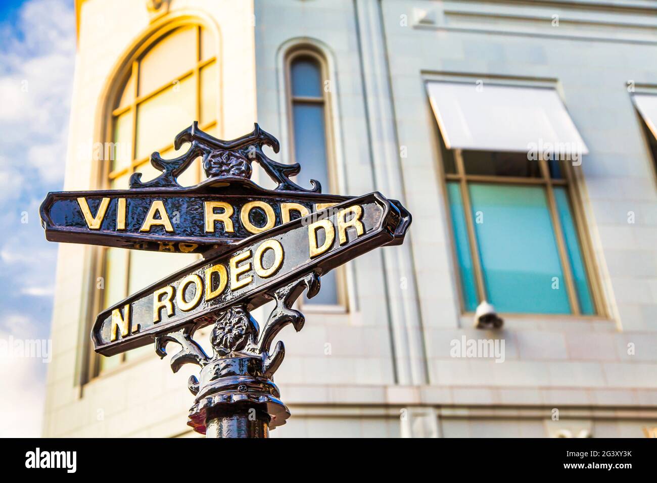 The famous Rodeo Drive in Los Angeles, California. Street for shopping ...