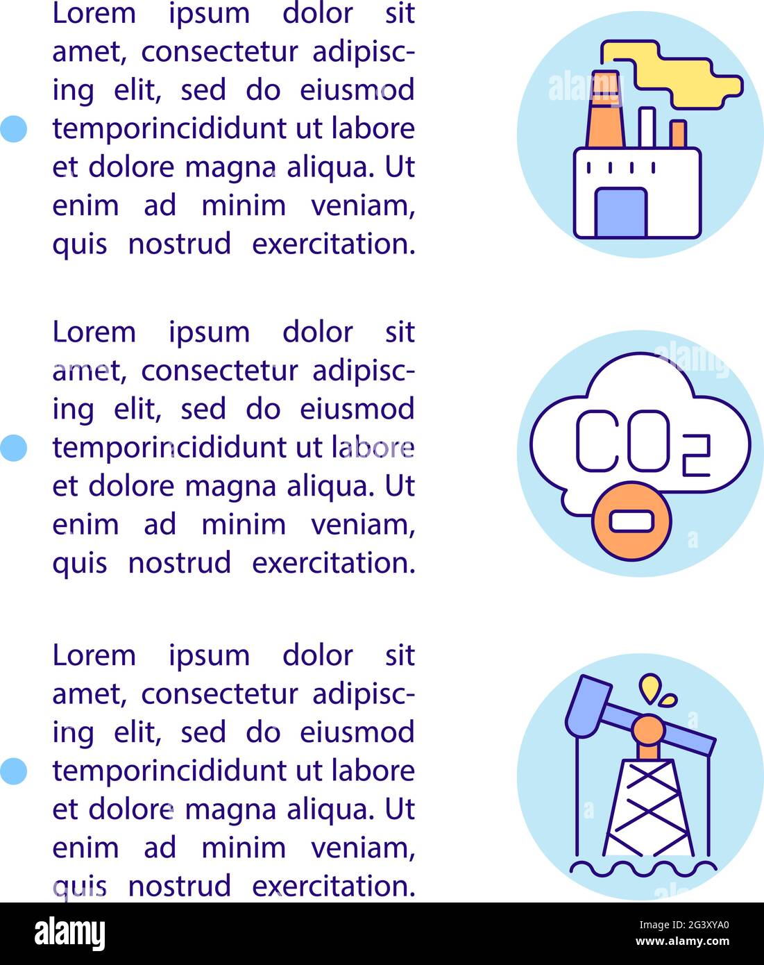 Industry Decarbonization Concept Line Icons With Text Stock Vector Image And Art Alamy