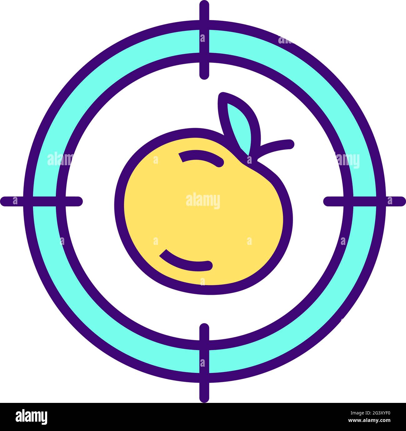 Organic foods RGB color icon Stock Vector Image & Art - Alamy