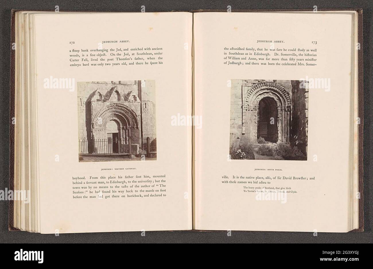 View of a gate from the Jedburgh Abbey; Jedburgh: Western Gateway Stock ...